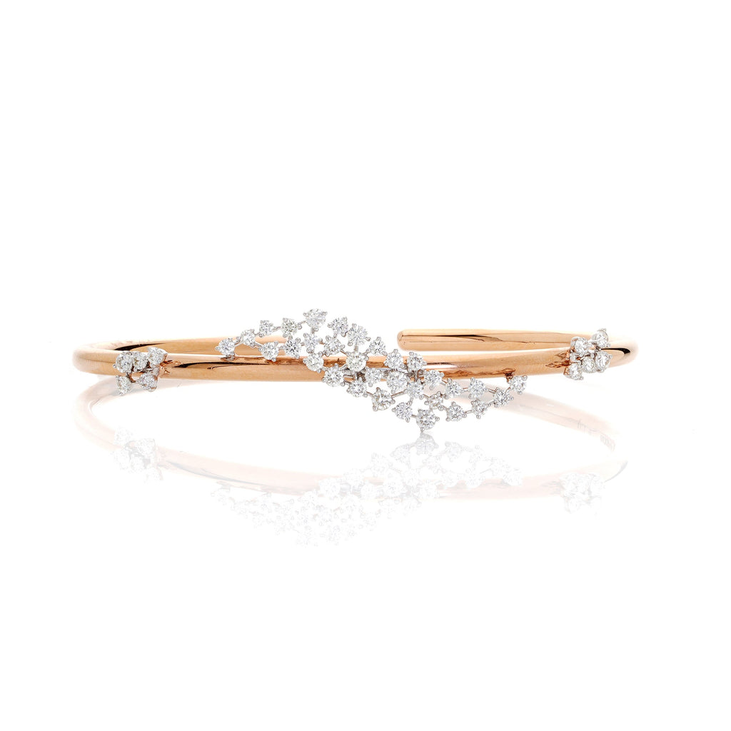Stunning Rose Gold Diamond Bracelet – Khanna Jewellers